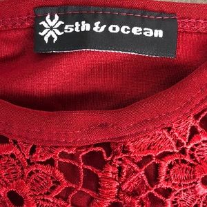 5th & Ocean | Tops | 5th Ocean Sexy Red Top | Poshmark